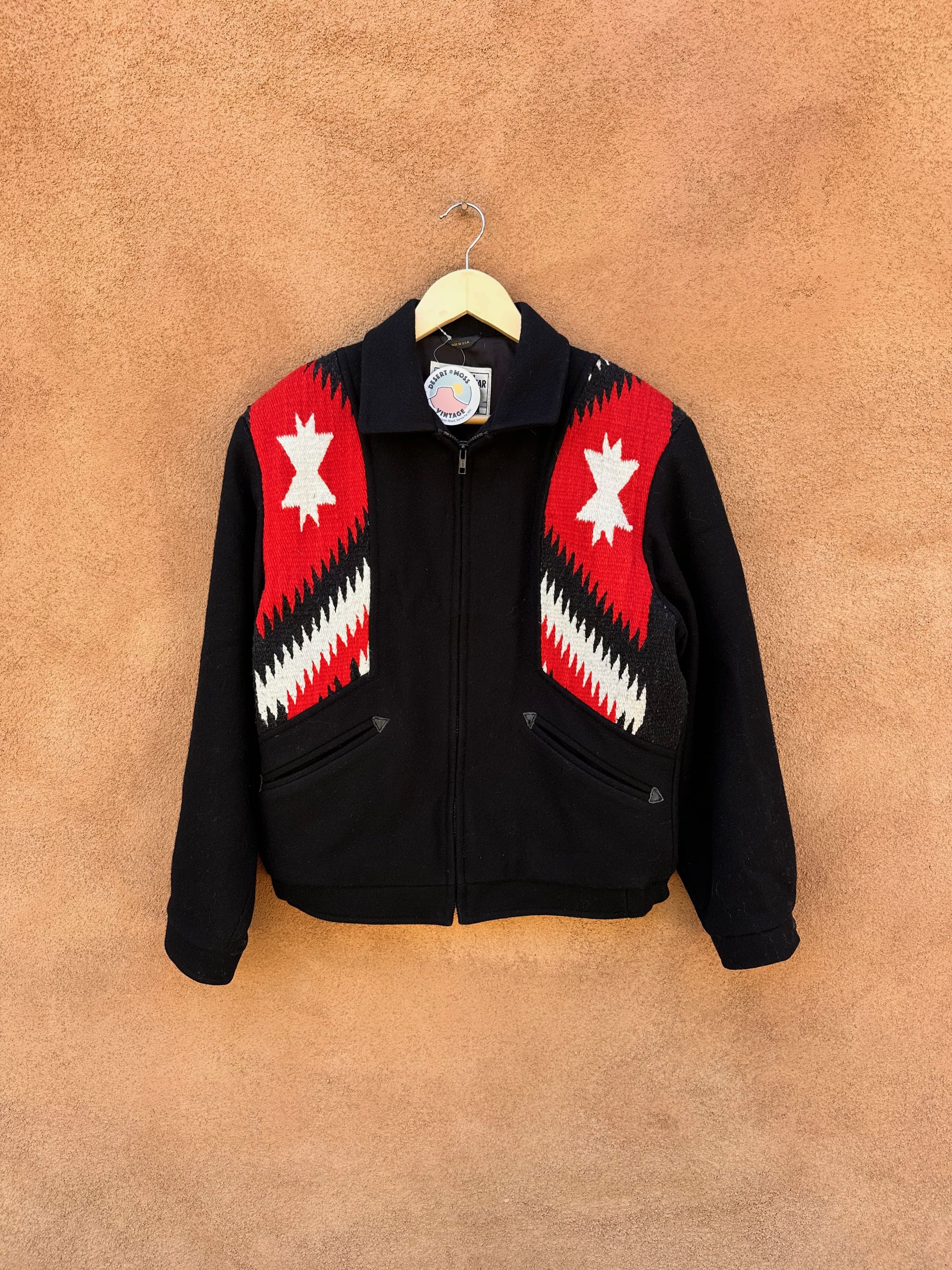 Vintage Pioneer Wear Chimayo Wool Bomber Jacket - Made in USA – DESERT ...