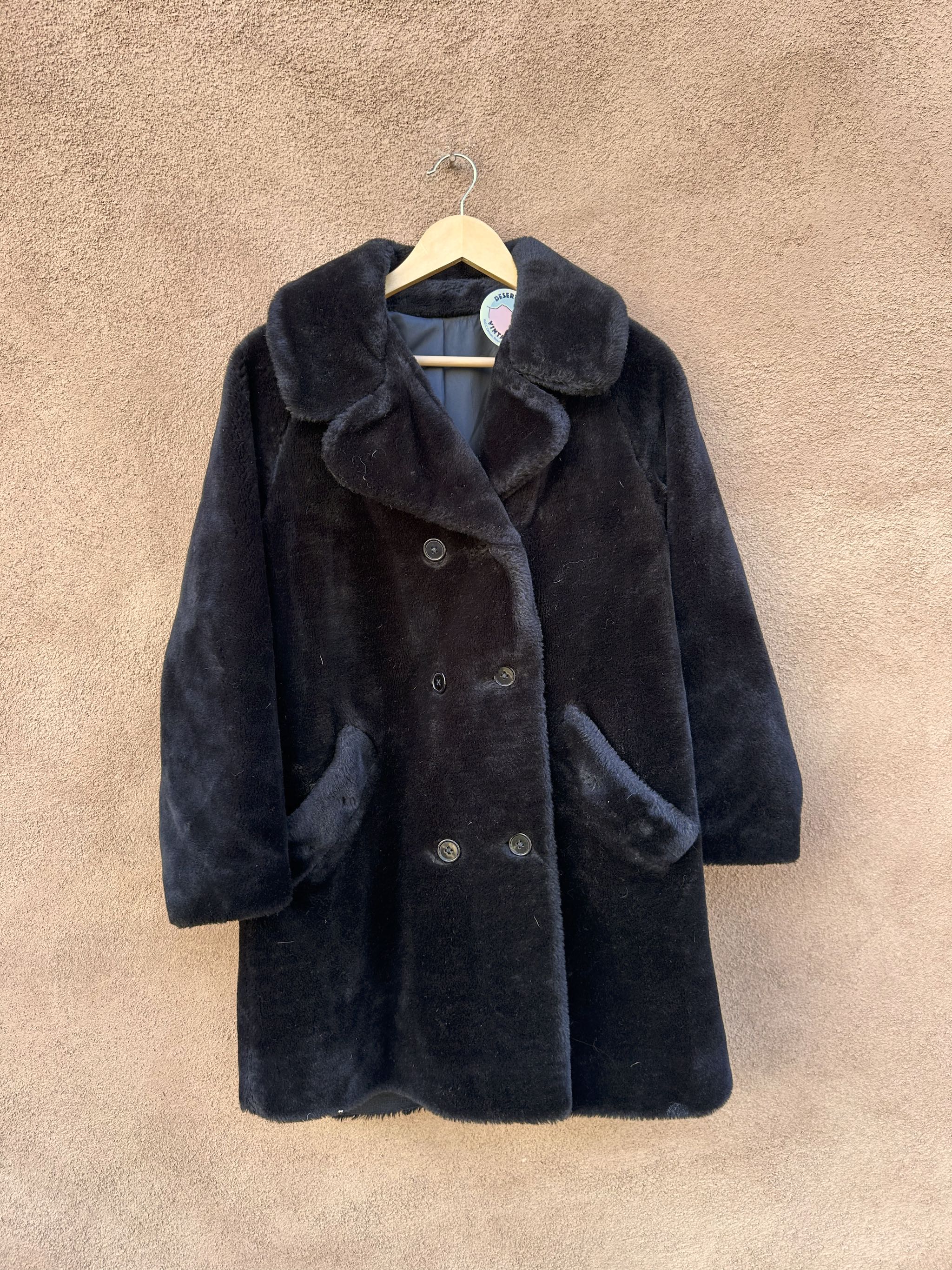 Vintage Teddy Bear Fur Coat - Black – DESERT MOSS VINTAGE