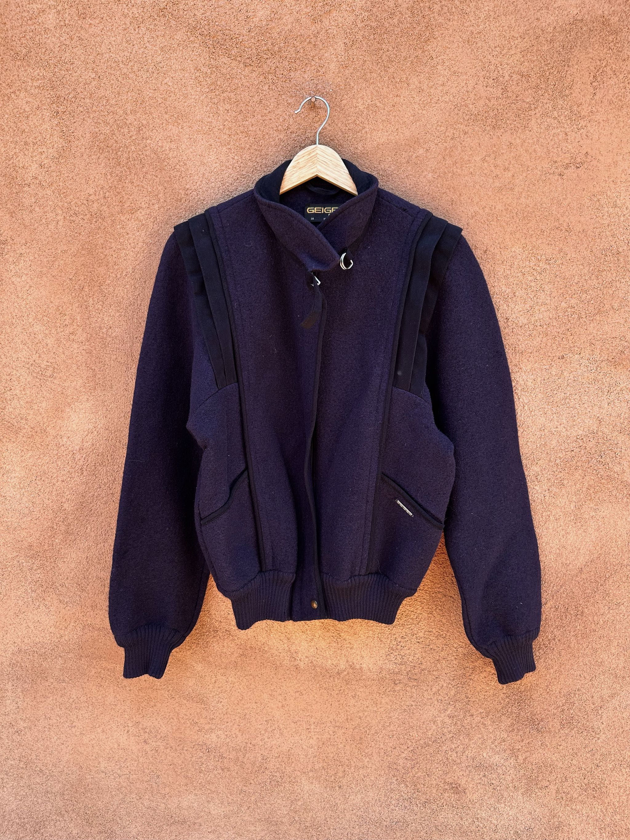 Vintage Navy Blue Wool Geiger Tyrol Jacket – DESERT MOSS VINTAGE