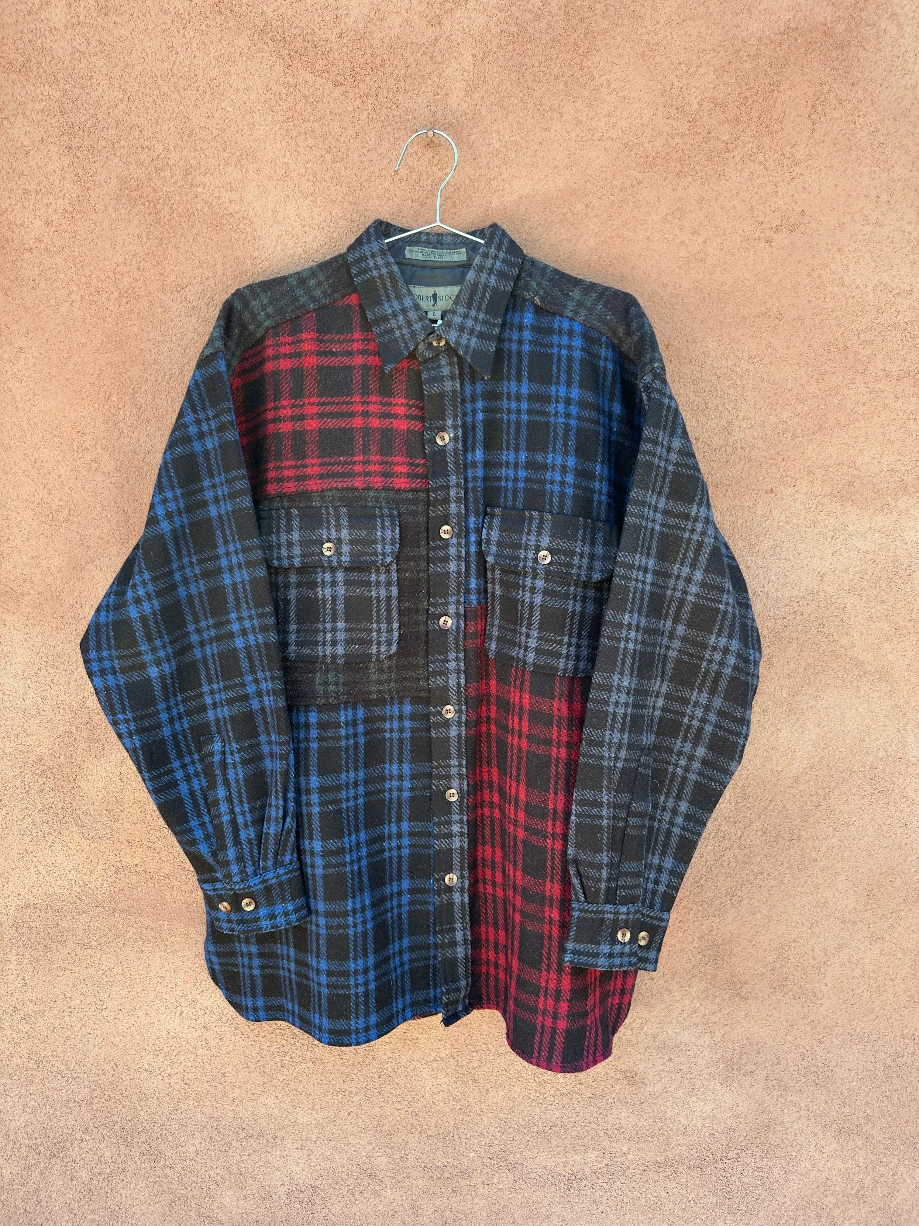 Vintage Robert Stock Multicolor Plaid Wool Blend Shirt – DESERT MOSS ...