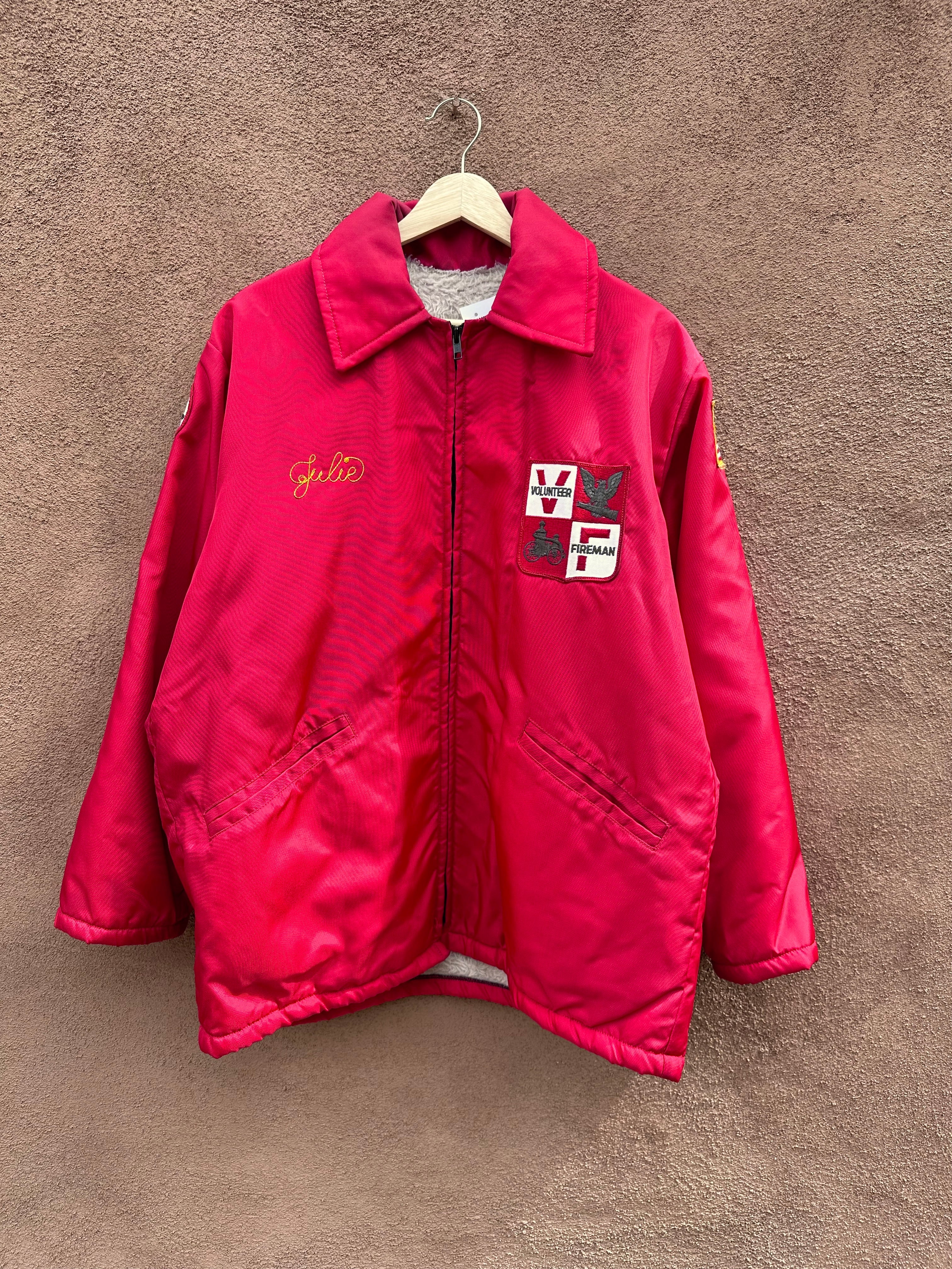 Vintage Mombasha Volunteer Fire Department Red Satin Jacket – DESERT ...