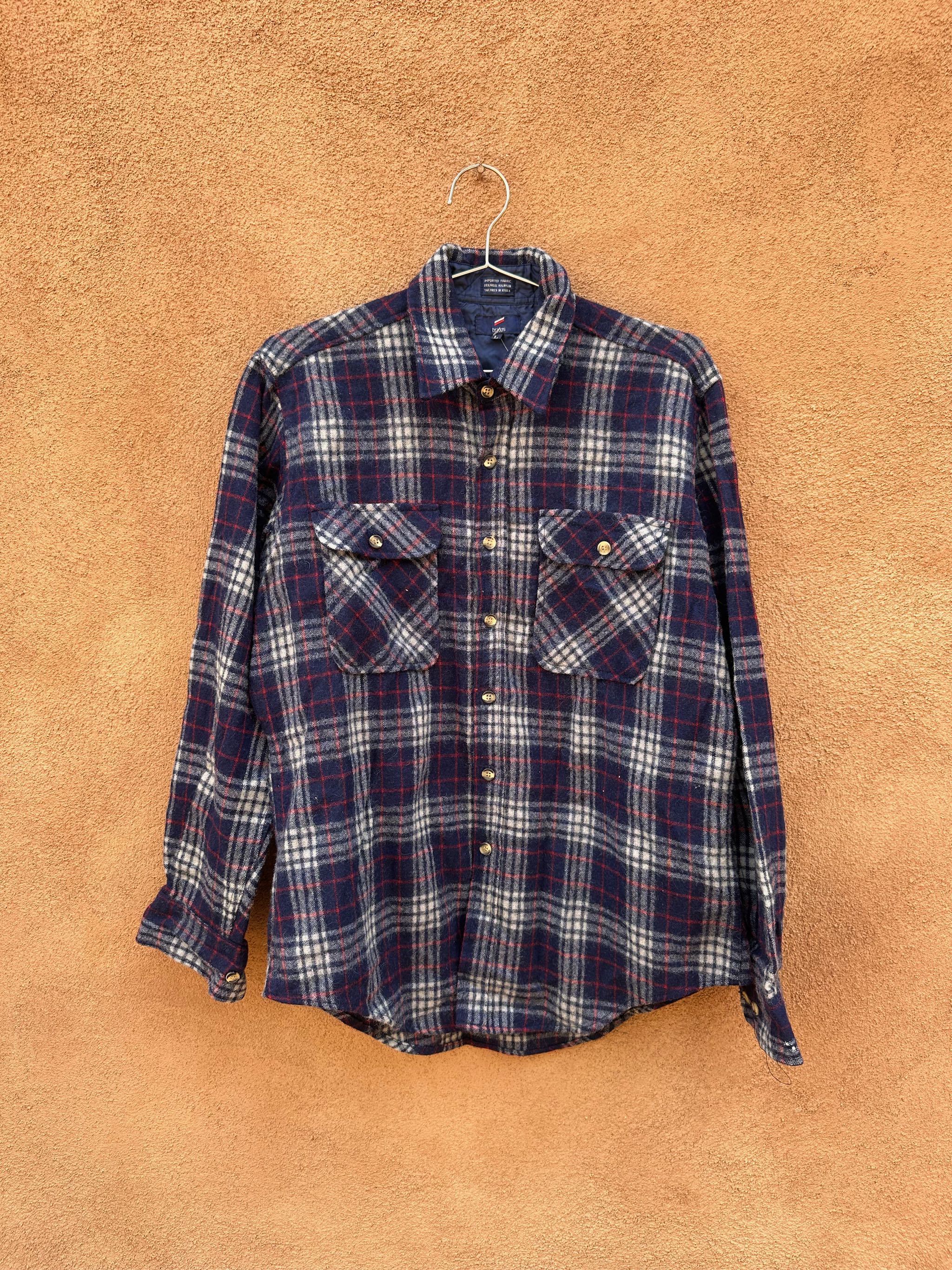 Vintage Wool Blend Briggs Plaid Flannel – DESERT MOSS VINTAGE