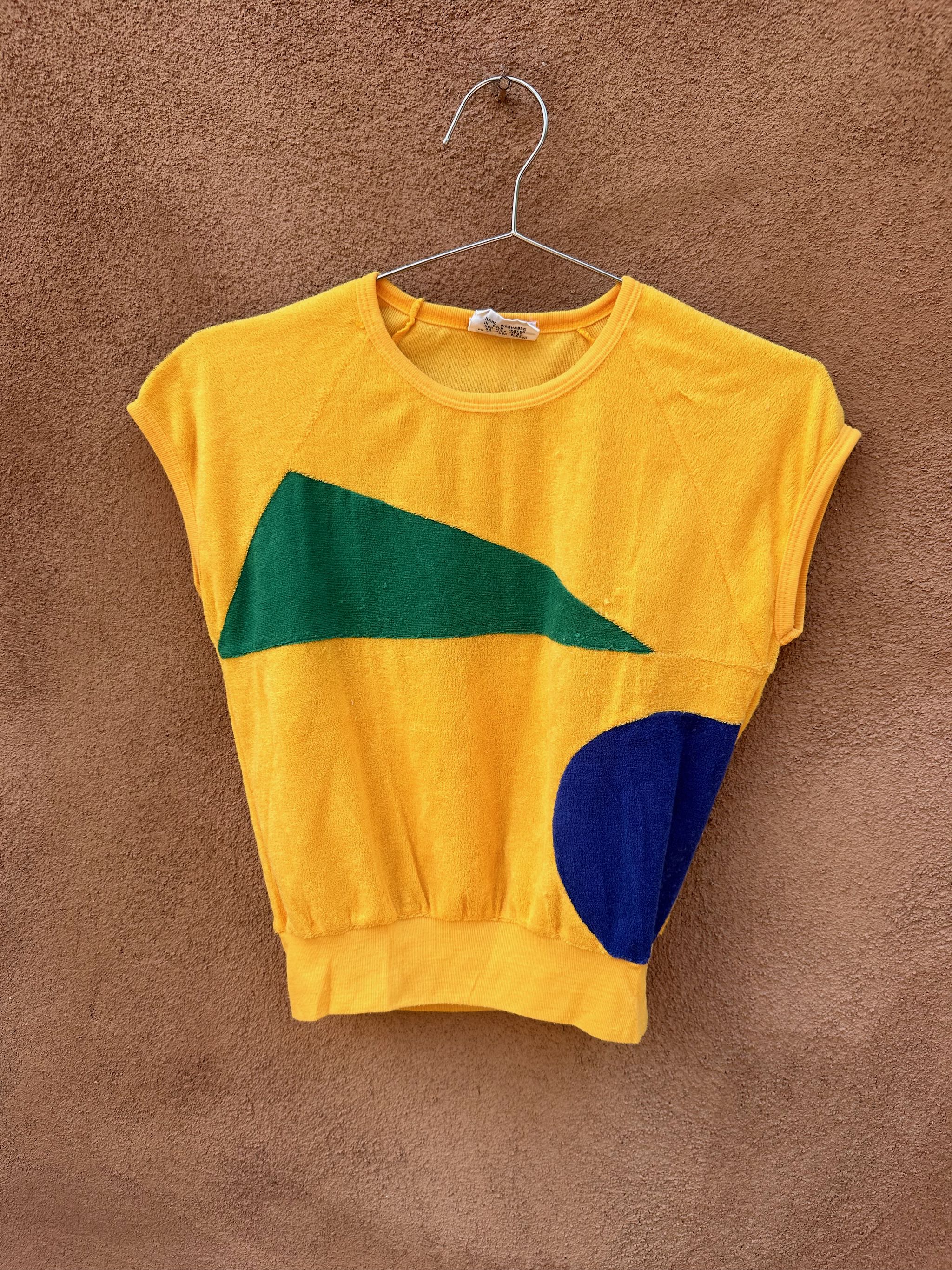 Vintage 1970's Sultra Terry Cloth Top - as is – DESERT MOSS VINTAGE