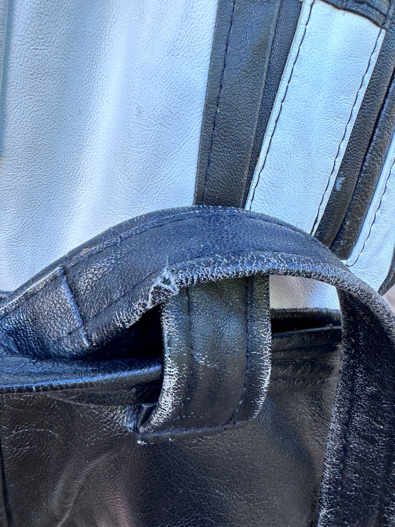 Vintage Checkered Leather Jacket by Twins - Made in USA – DESERT MOSS ...