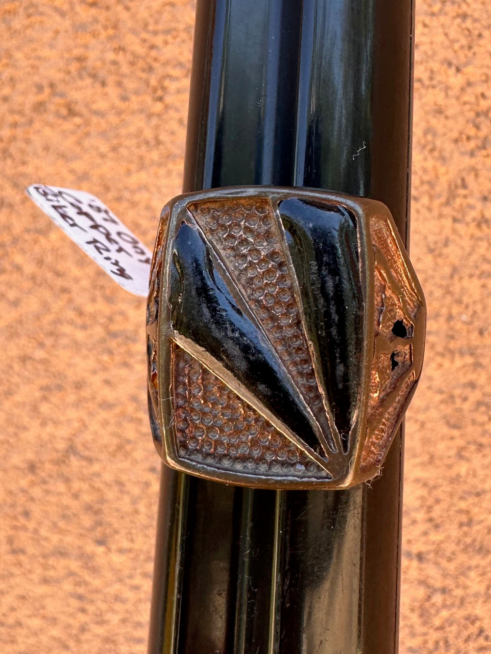 '87 Onyx and Copper Biker Ring – DESERT MOSS VINTAGE
