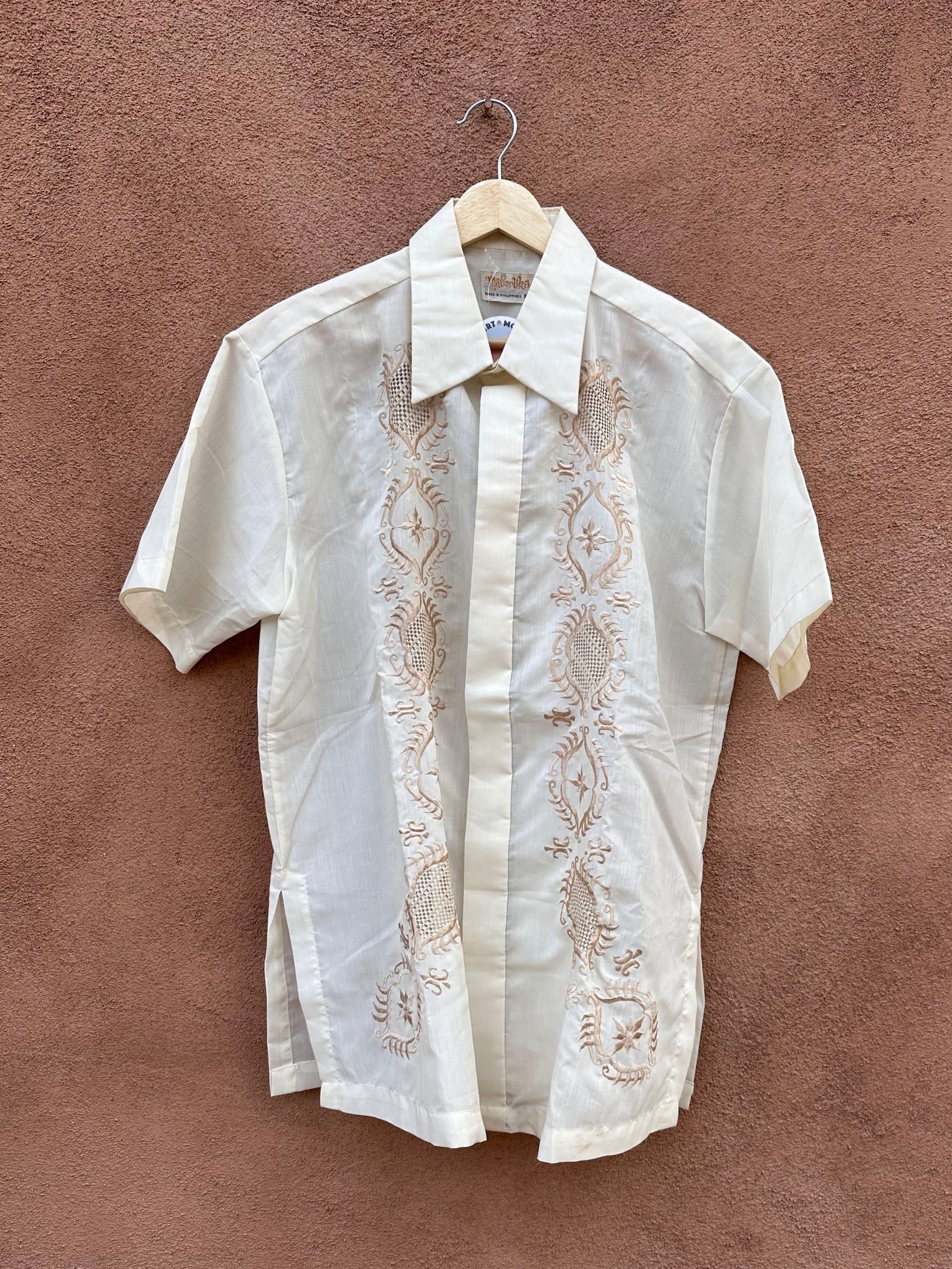 Vintage 1970's Barong Tagalog Shirt, Made in Phillippines – DESERT MOSS ...