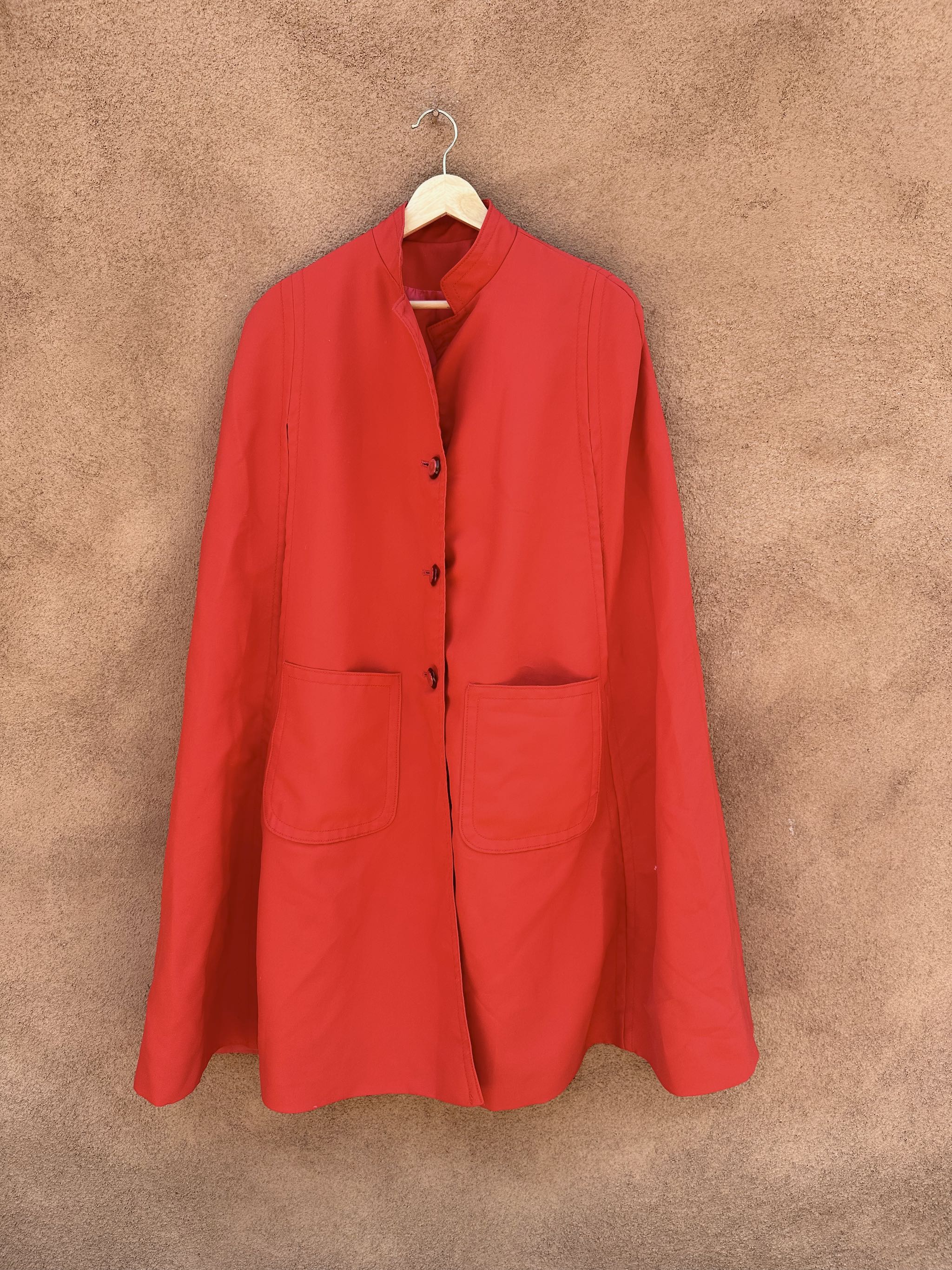 Vintage 1960's Voyager West Red All Weather Traveler Cape – DESERT MOSS ...