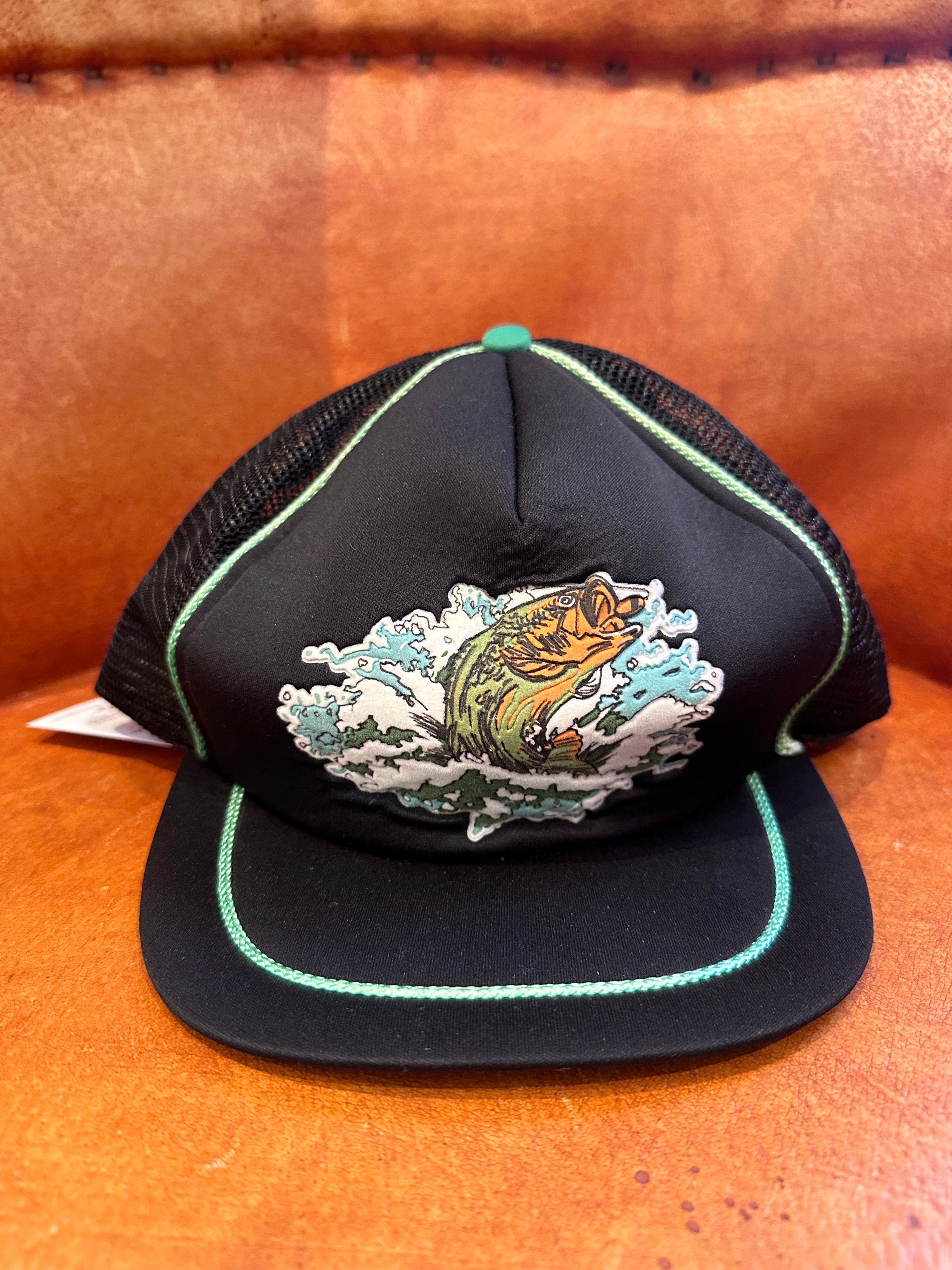 Vintage Black Bass Fishing Trucker Cap – DESERT MOSS VINTAGE