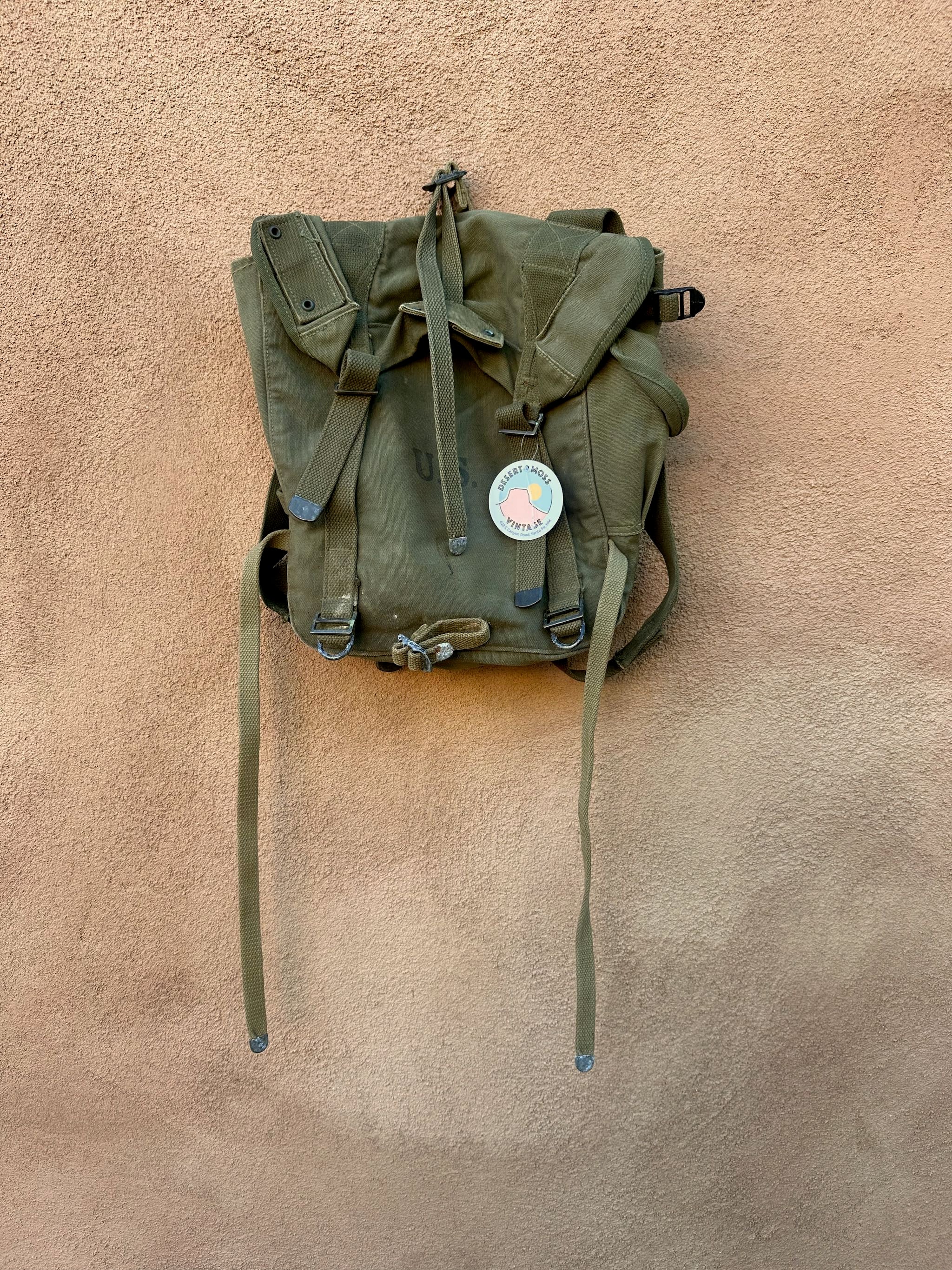Vintage World War II Era Field Combat Backpack – DESERT MOSS VINTAGE