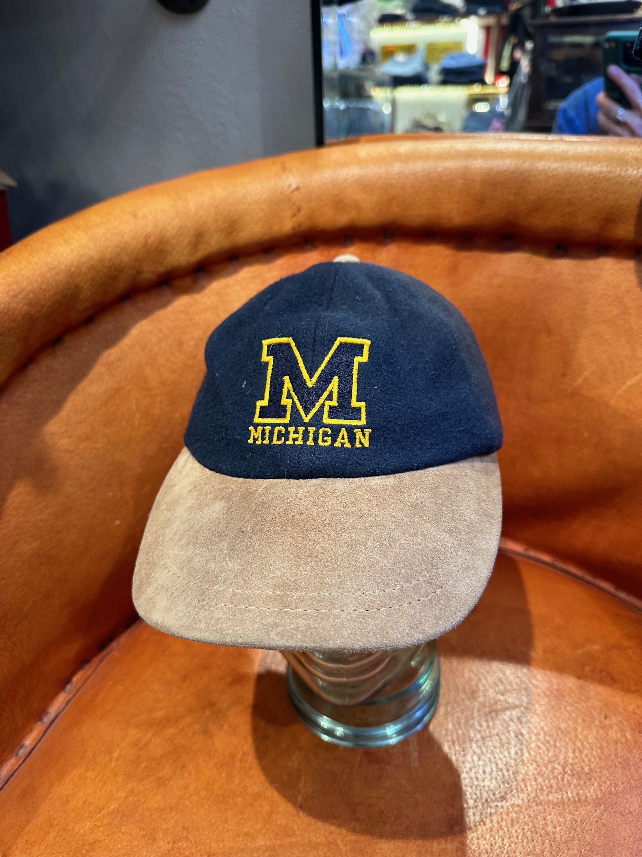Vintage Wool & Leather University of Michigan Cap – DESERT MOSS VINTAGE