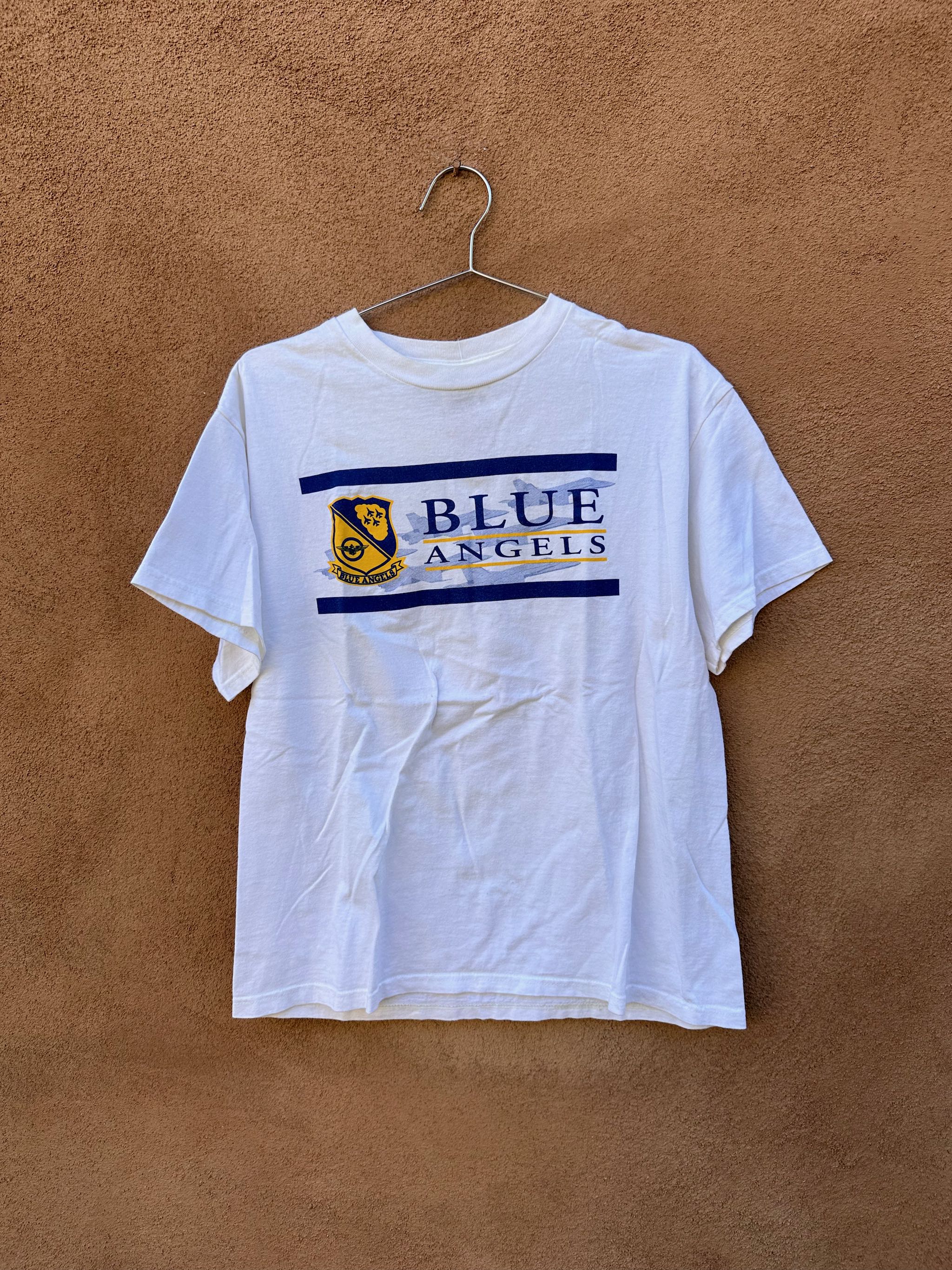 Vintage White Blue Angels T-shirt – DESERT MOSS VINTAGE