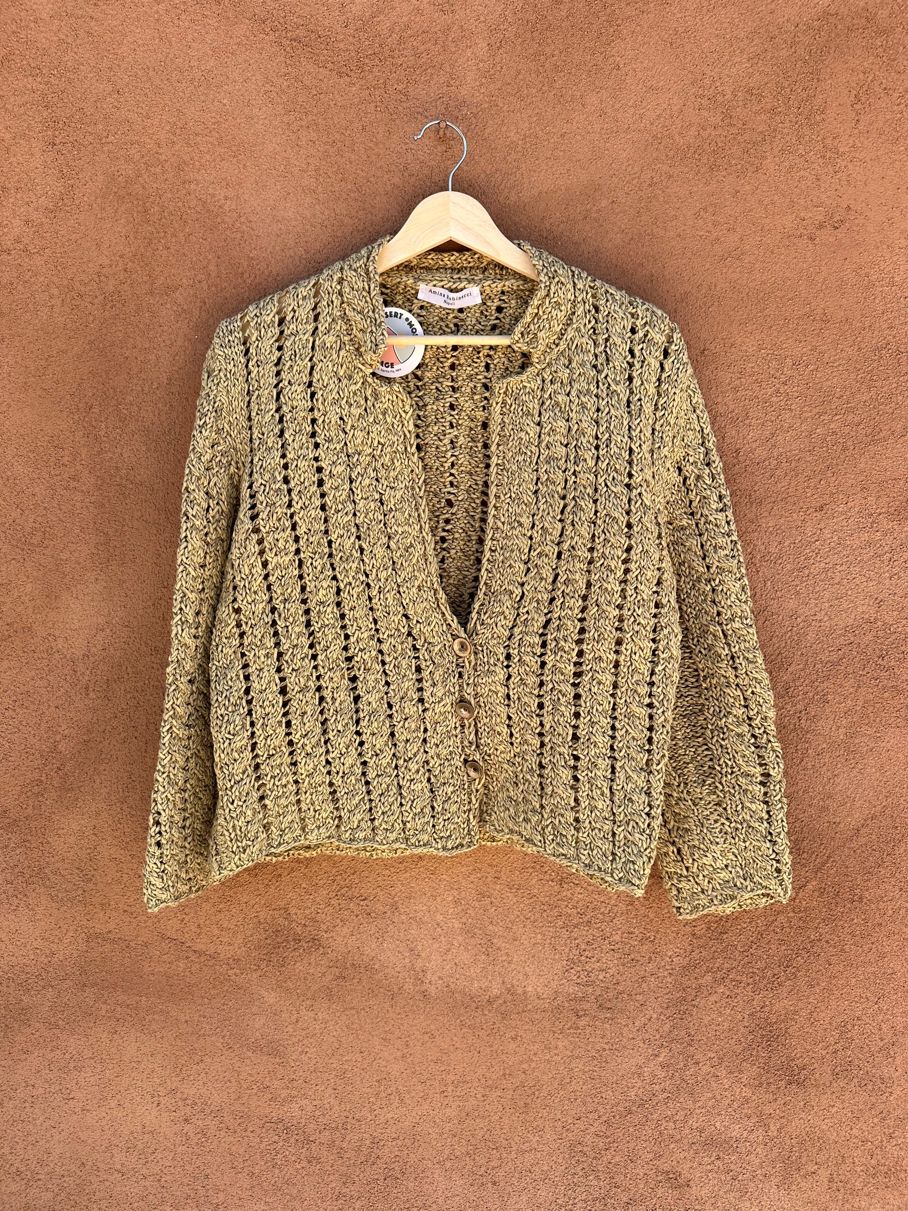 Amina Rubinacci Top – DESERT MOSS VINTAGE