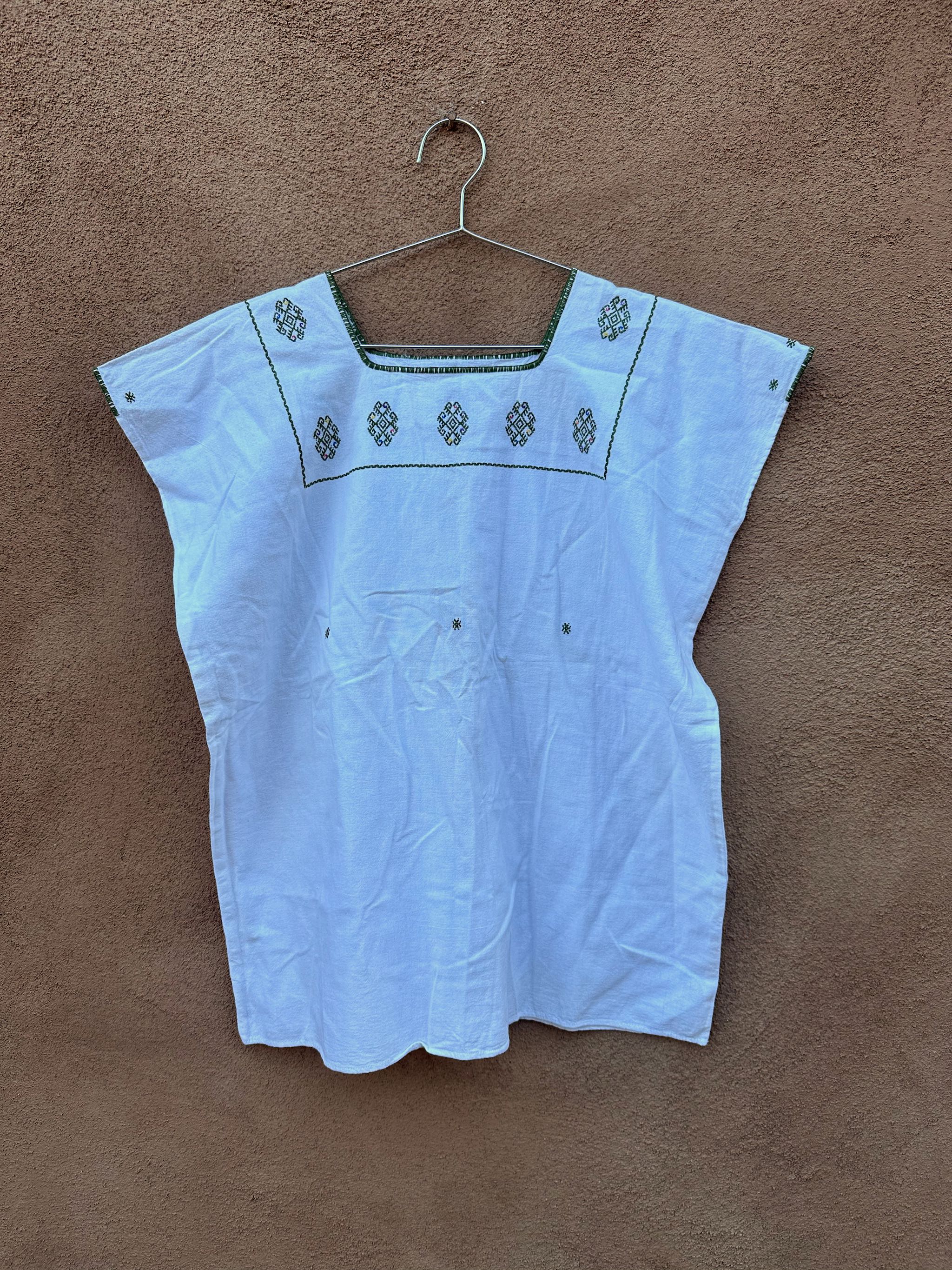 Vintage Moroccan Embroidered Cotton Top – DESERT MOSS VINTAGE