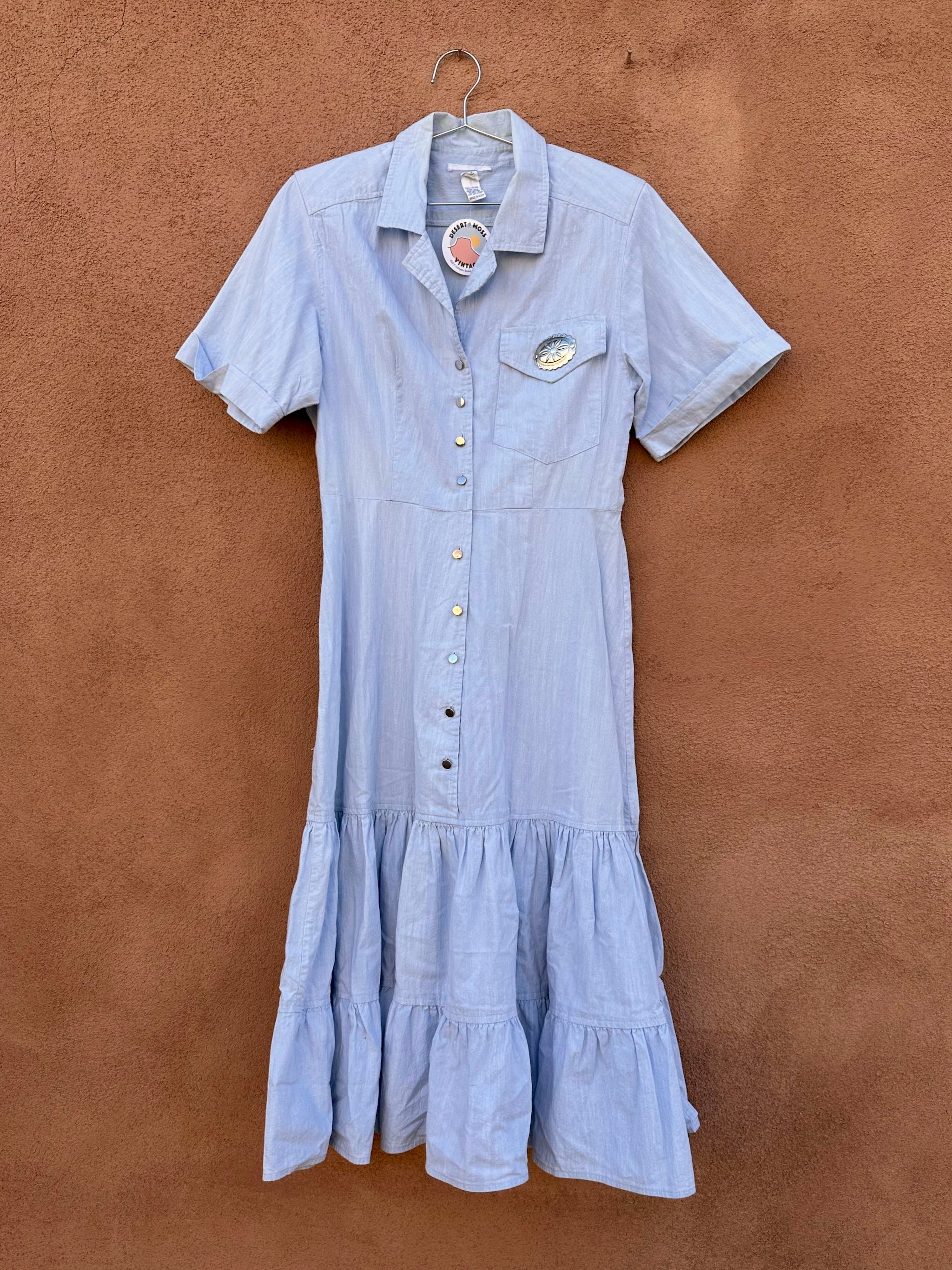Vintage Light Weight Cotton Southwest Concho Dress – DESERT MOSS VINTAGE