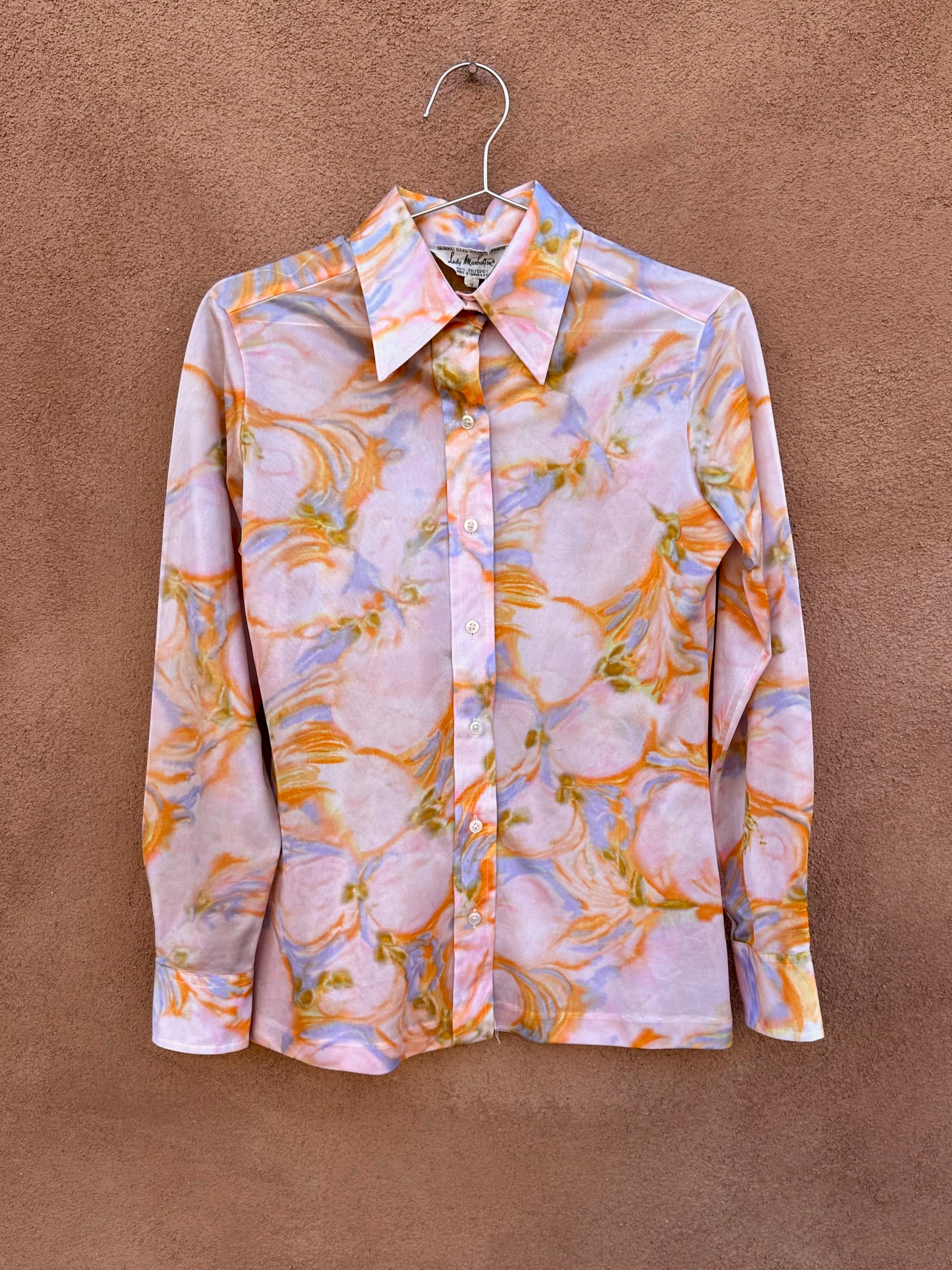 Vintage Disco Blouse by Lady Manhattan – DESERT MOSS VINTAGE