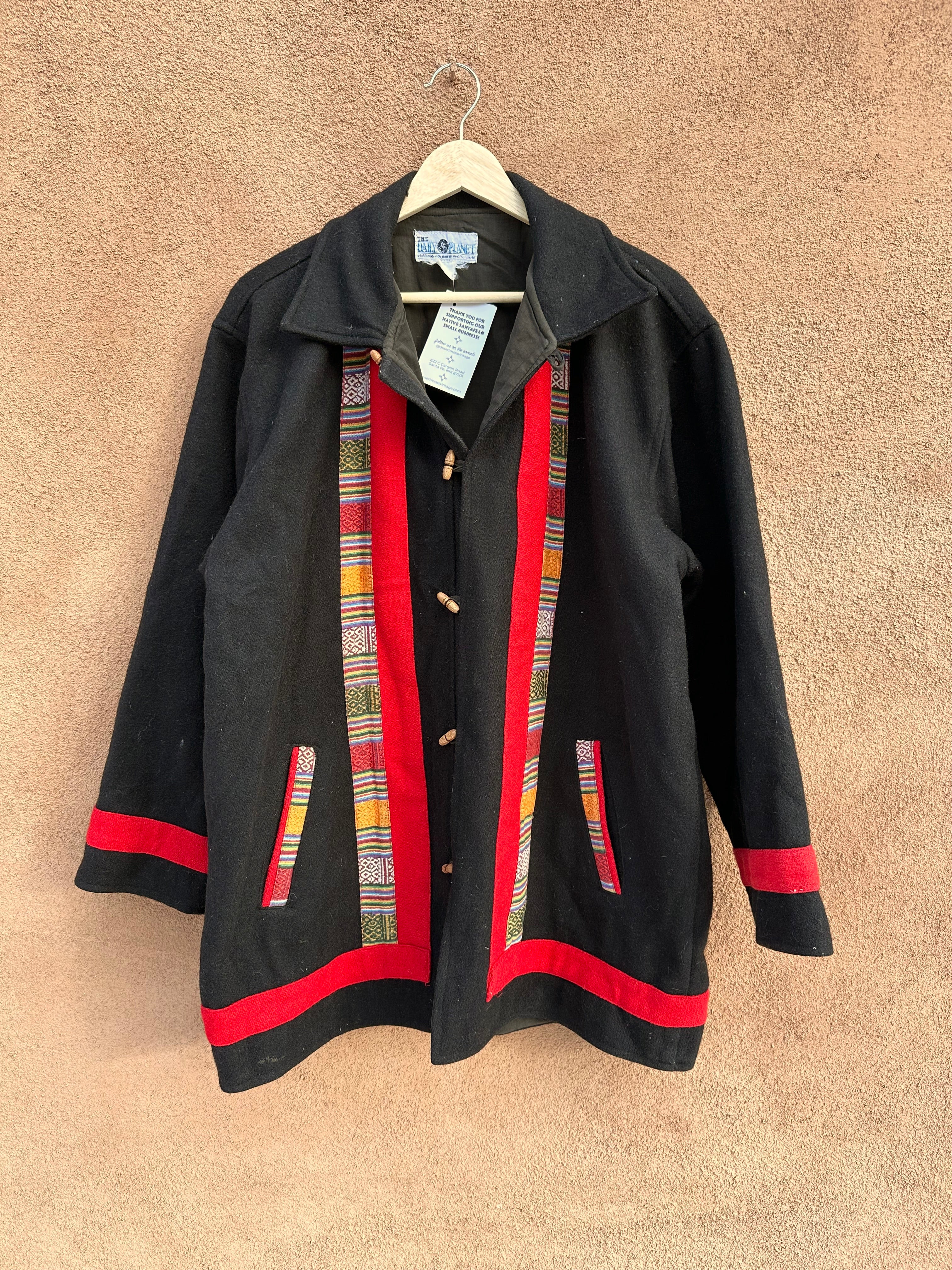 Vintage Nepalese Wool Coat with Wooden Buttons – DESERT MOSS VINTAGE