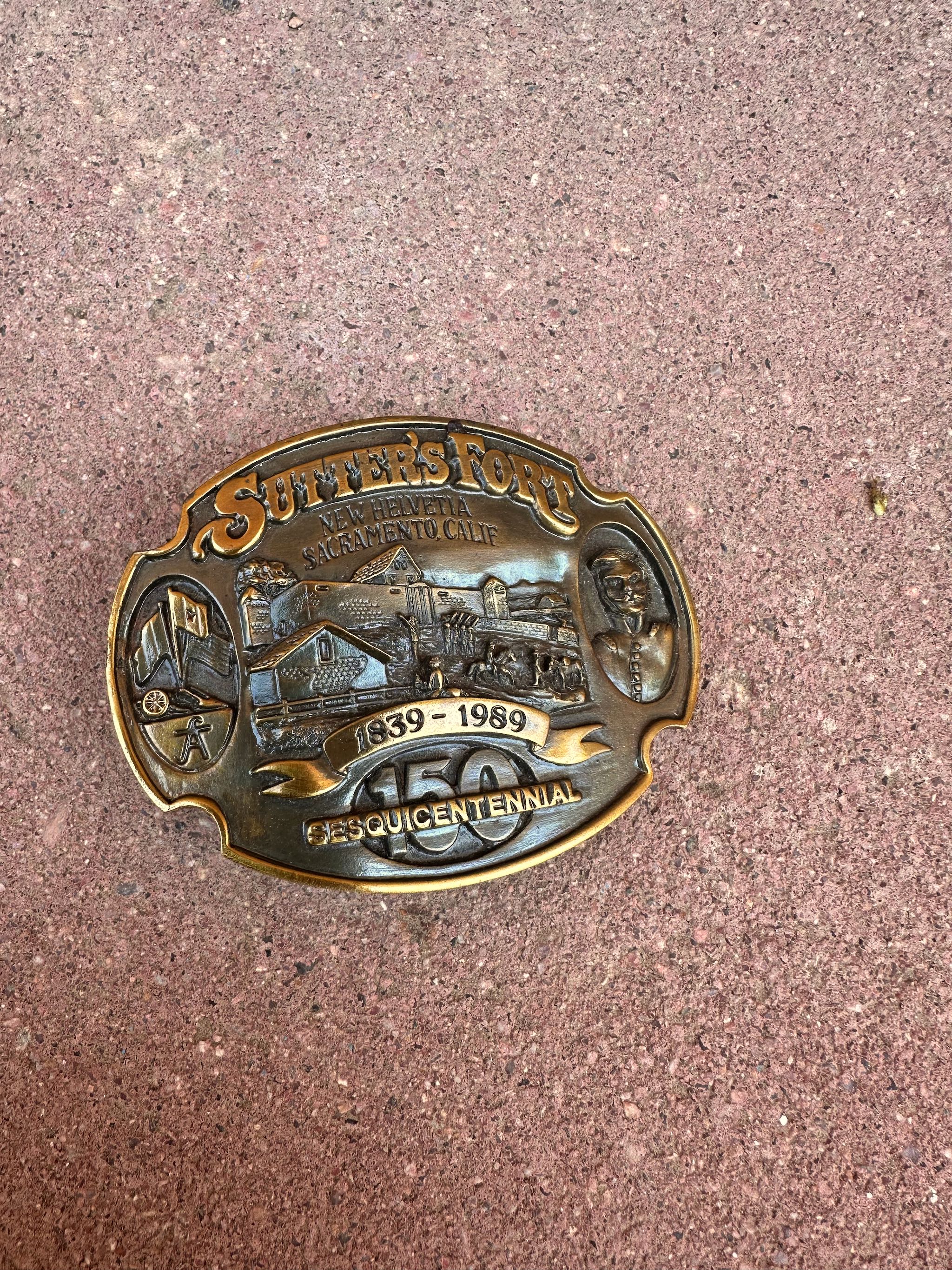 Vintage Sutters Fort, California Belt Buckle – DESERT MOSS VINTAGE