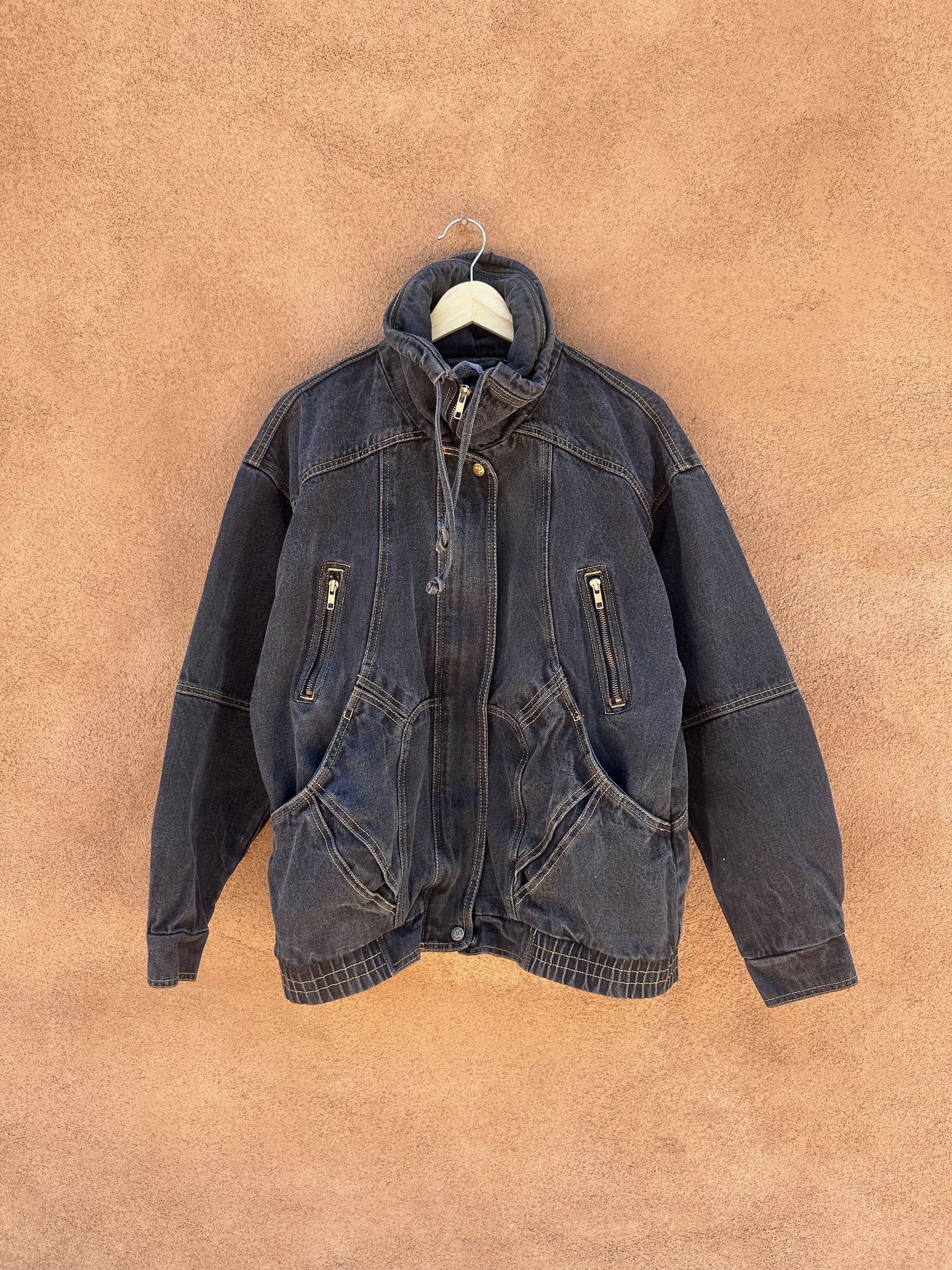 Vintage Black Denim Sergio Valente 1980's Jacket – DESERT MOSS VINTAGE