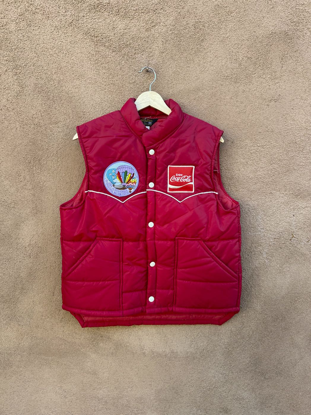 Vintage 1984 Albuquerque International Balloon Fiesta Red Western Vest ...