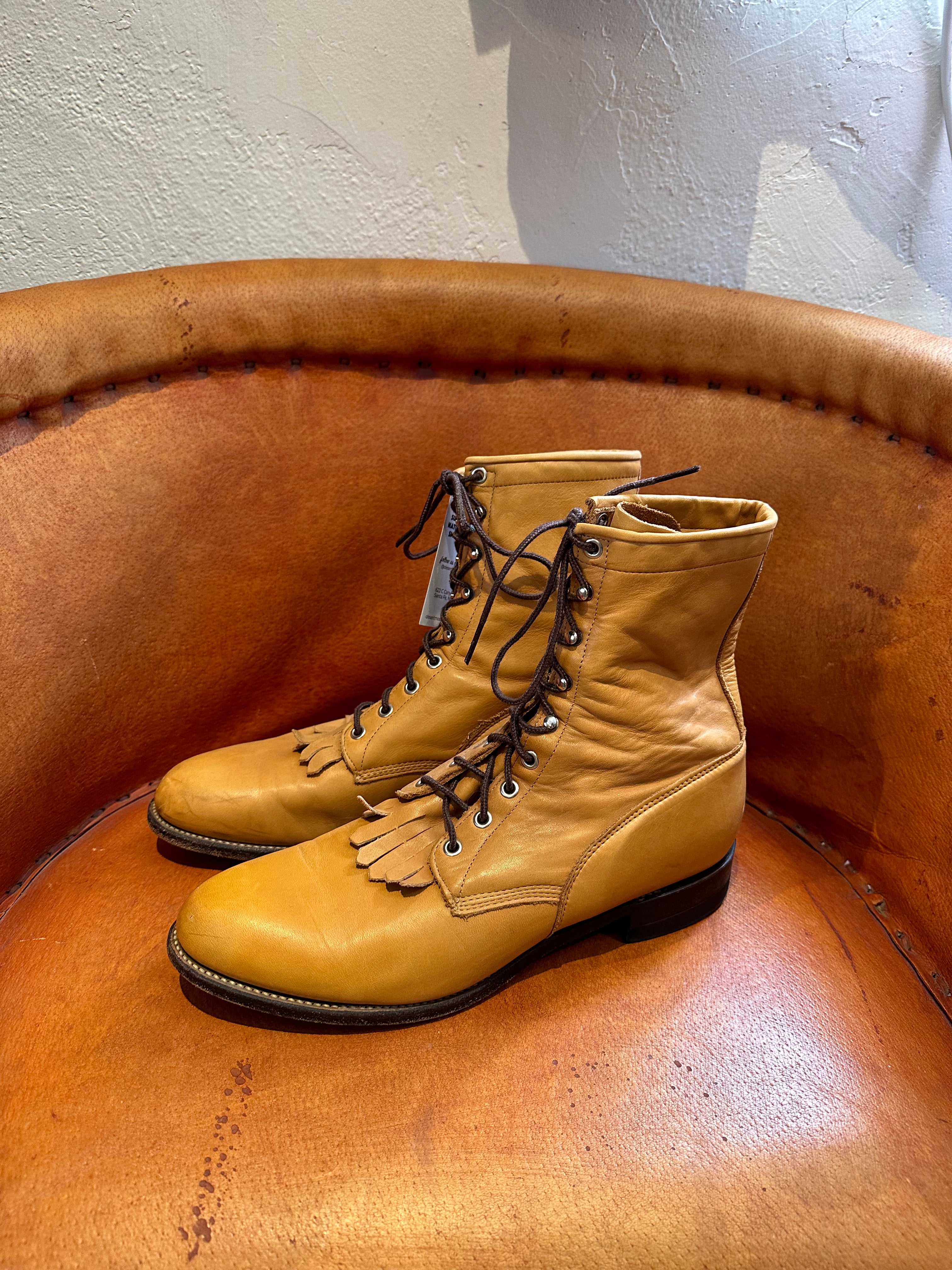 Vintage Light Brown Justin Boot Co. Packer Boots - 11.5D – DESERT MOSS ...