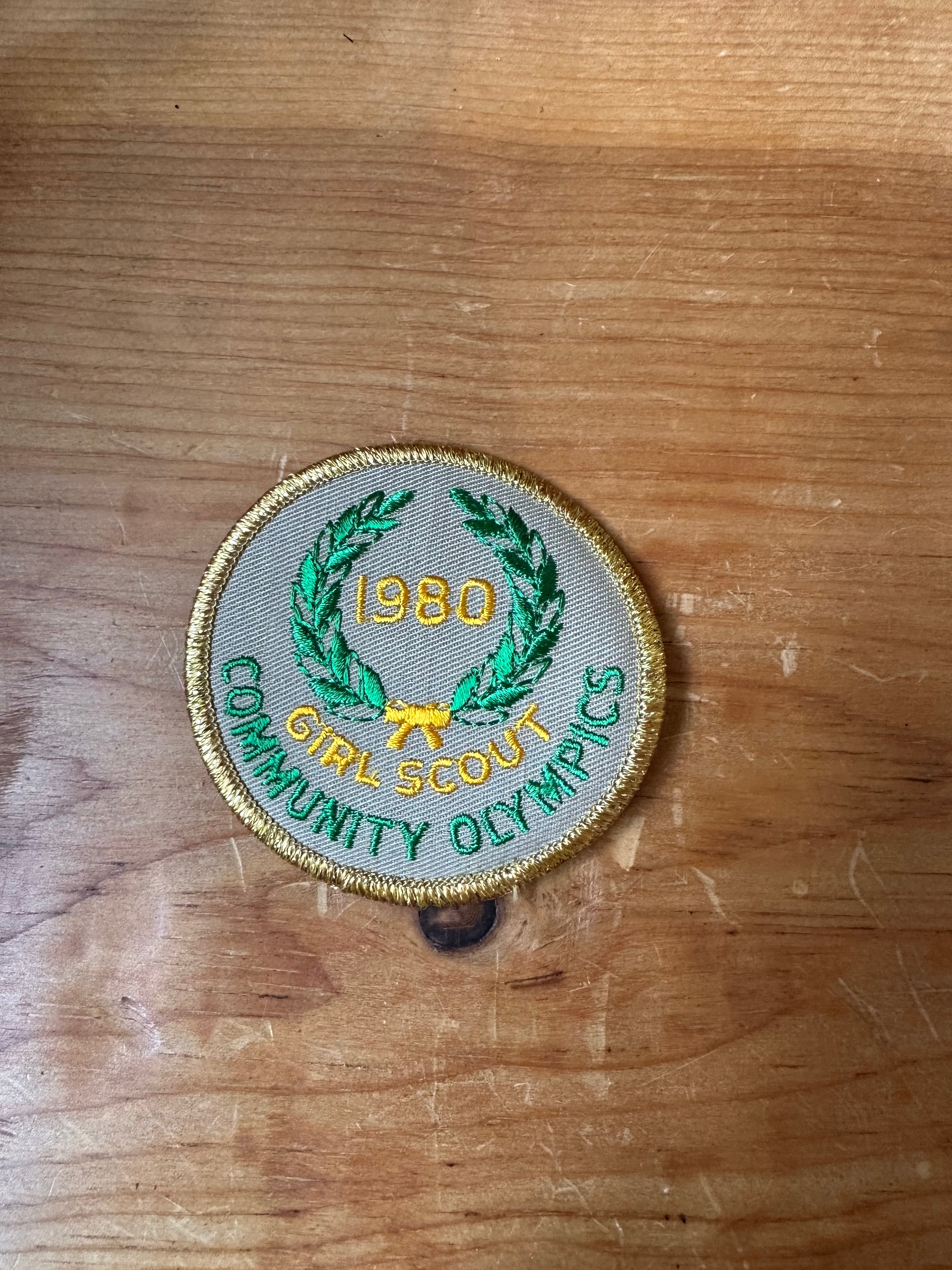 Vintage Girl Scout Community Olympics Patch – DESERT MOSS VINTAGE